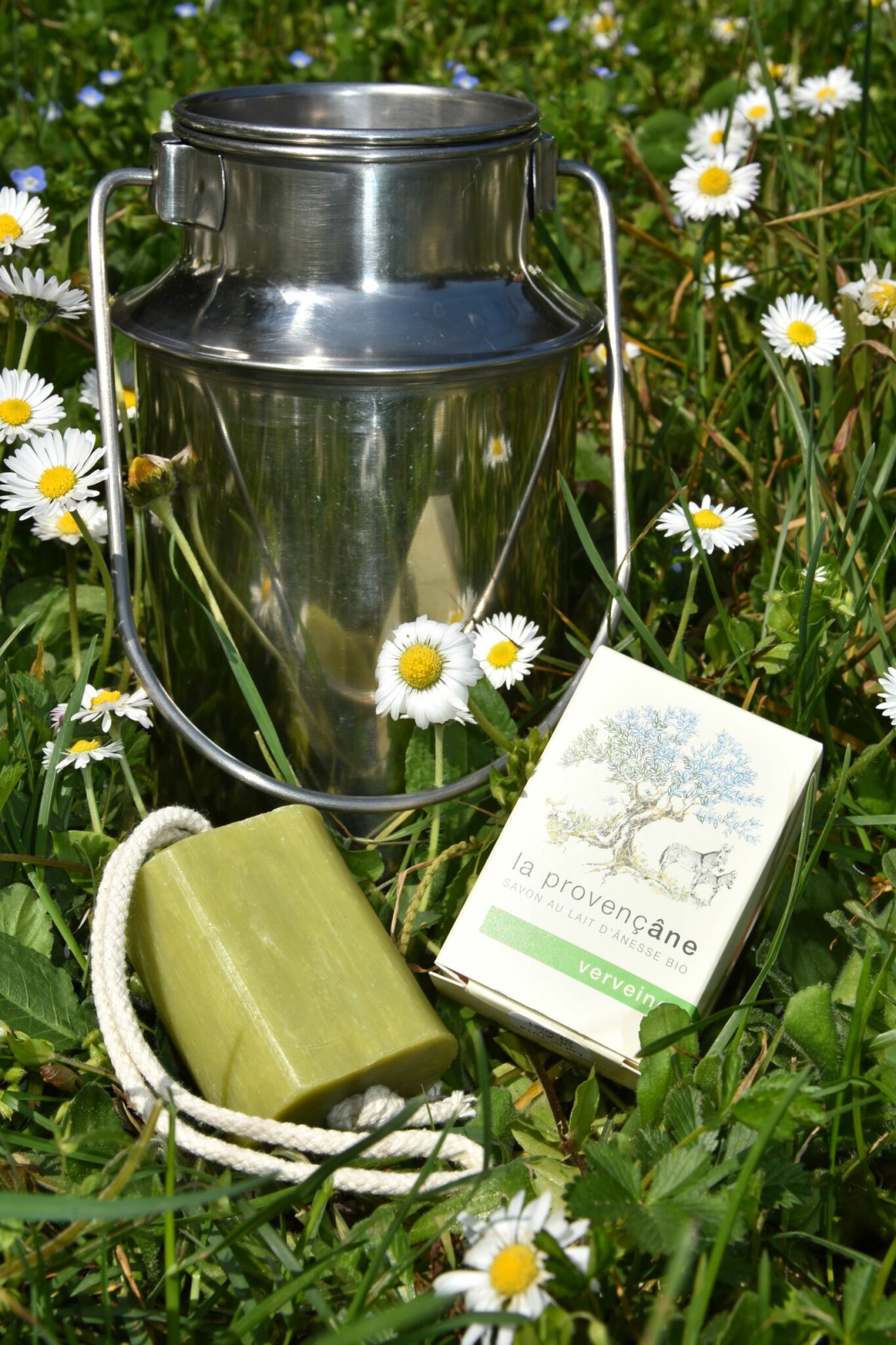 Savon lait d'ânesse bio - Verveine 100g - La Provençâne